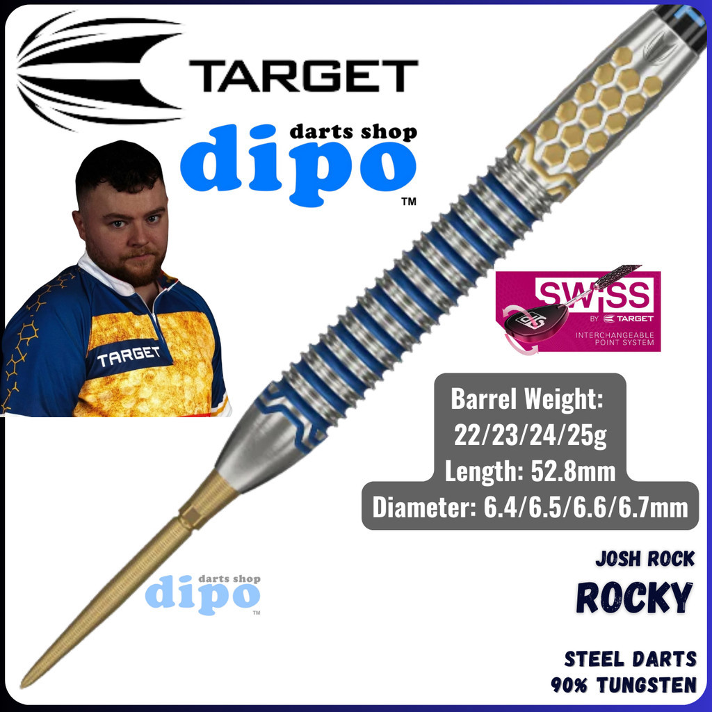 TARGET ROCKY Gen 1 (Josh Rock Model) - TARGET Swiss Steel Darts ...