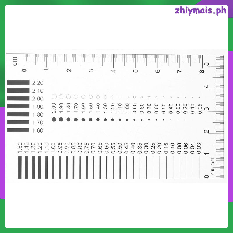 Badge Gauge Film Ruler Crack Monitoring Transparent Plastic Area ...