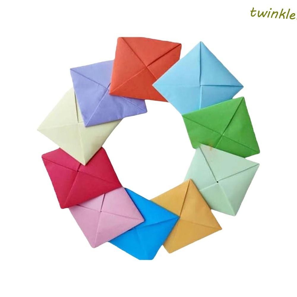 TWINKLE1 10pcs/set Gonggi Jack Stress Flip Toy, Hiting Pape Four Corner ...