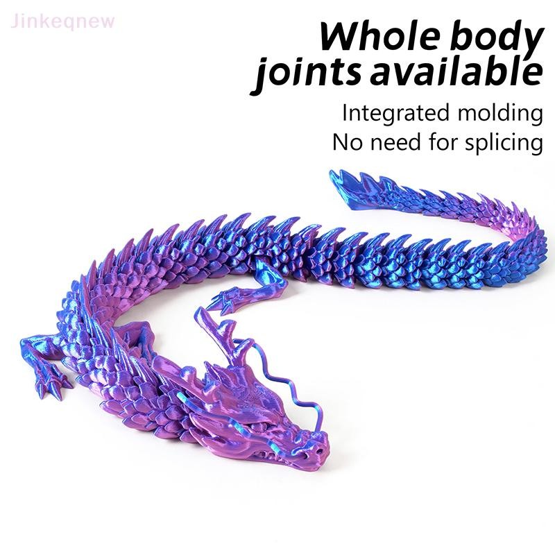 JIN 1 Piece Ideal Gift Gem Dragon Fidget Toy 30cm 3D Printed Rotatable ...