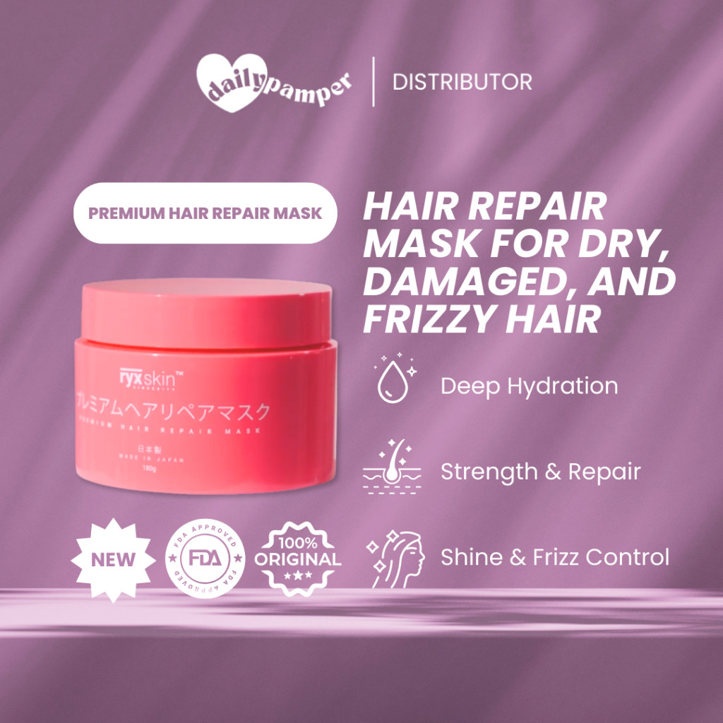 Ryx Skin Premium Hair Repair Mask Deep Hydration Treatment for Damaged ...
