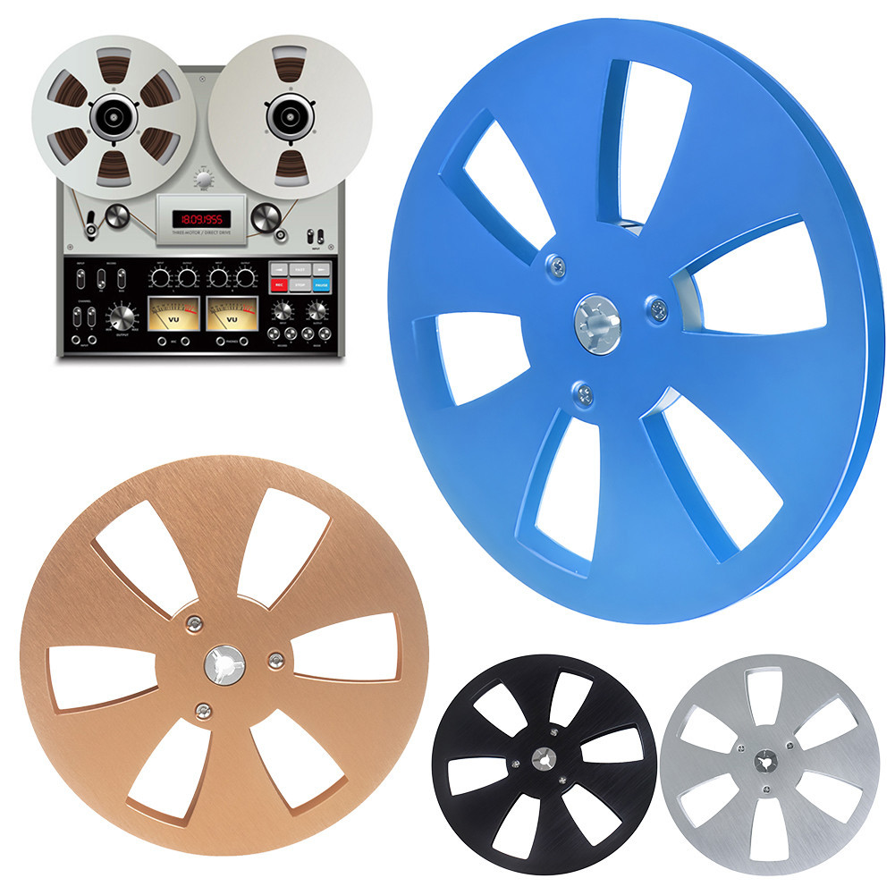 7 In X 1/4 In Empty Tape Reel Nab Hub Aluminum Empty Disc Opening ...