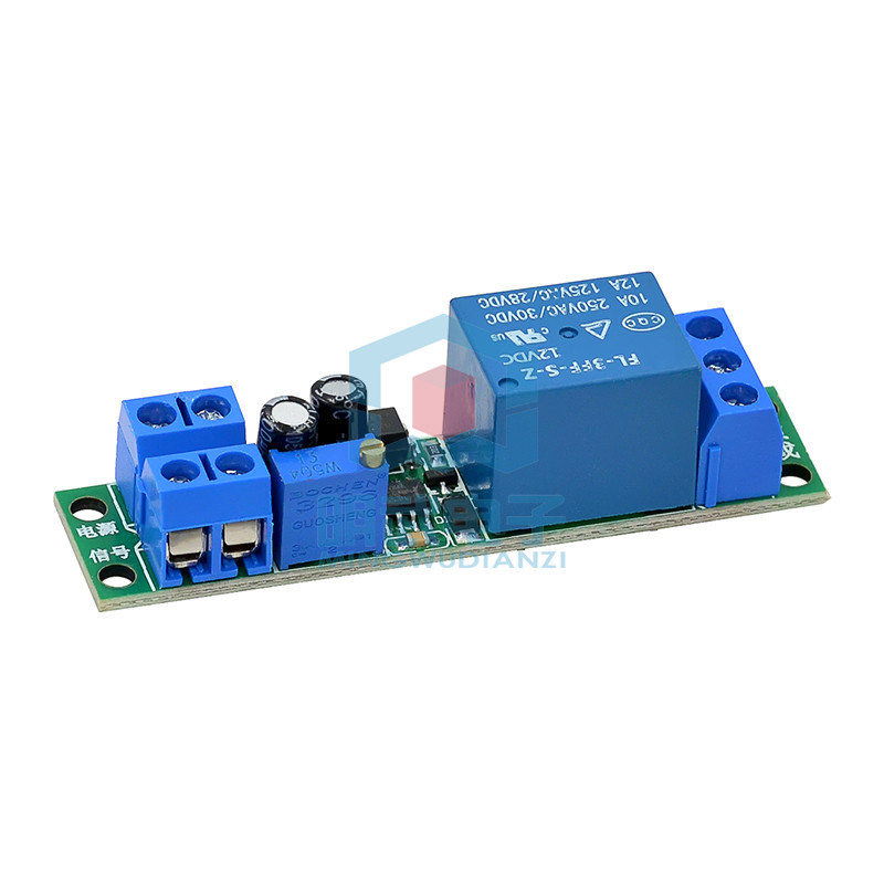 12v Delay Relay Module Car Starter Delay Switch with Optocoupler Signal Trigger Time Adjustable ...