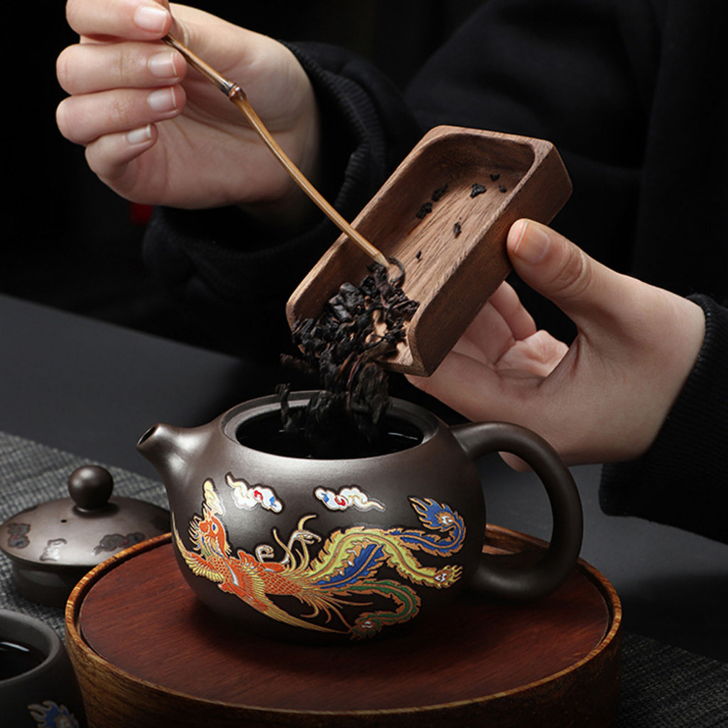 Dragon and Phoenix Color-changing Teapot Unique Tea Set with Color ...