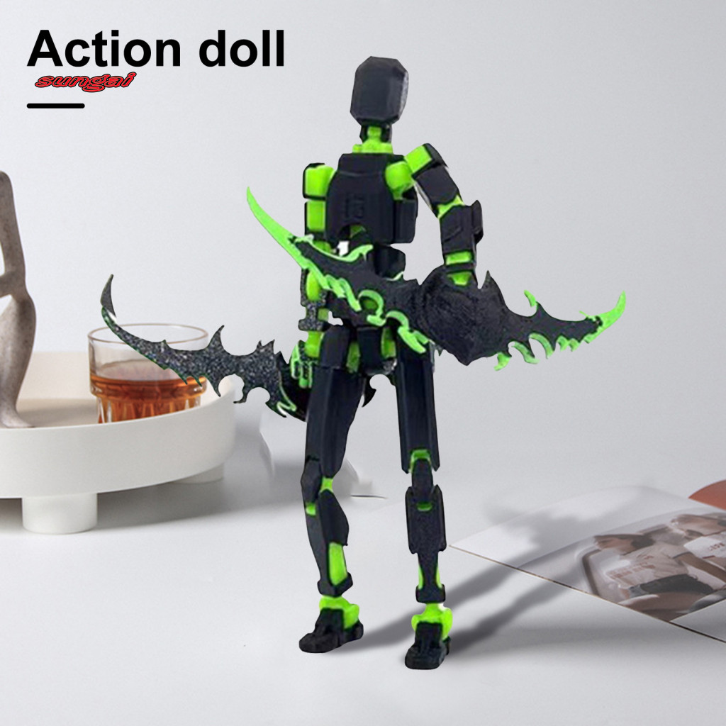 SUN_ Movable Robot Model Poseable Robot Toy 3d Printed Robot Action ...
