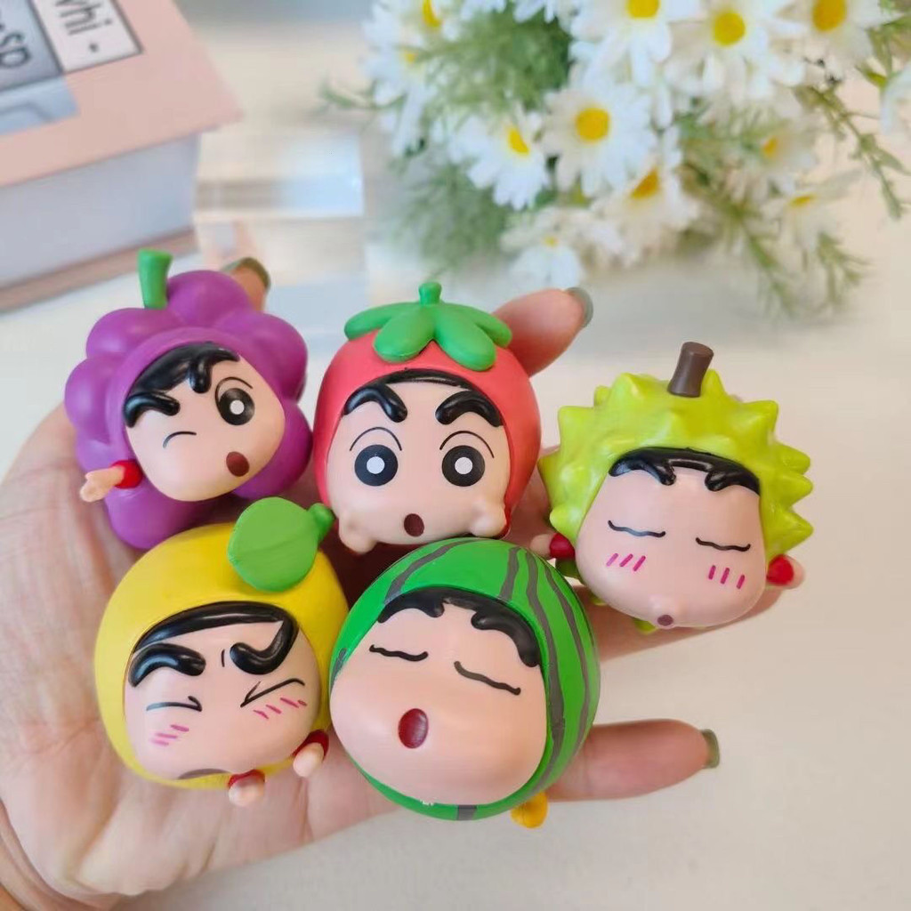 Crayon Shin Chan blind box fruit series table ornaments dashboard ...