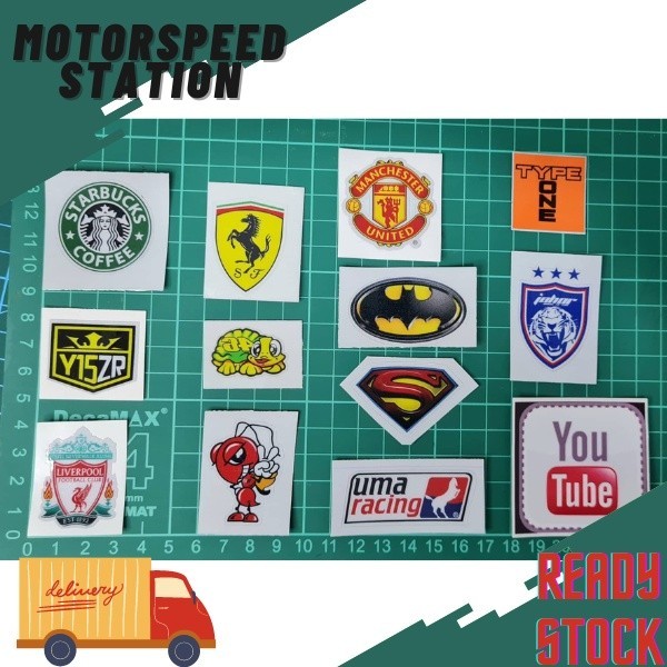 STICKER Kecil (dlm ukuran cm) Printing PANTUL Batman Starbucks Y15zr ...