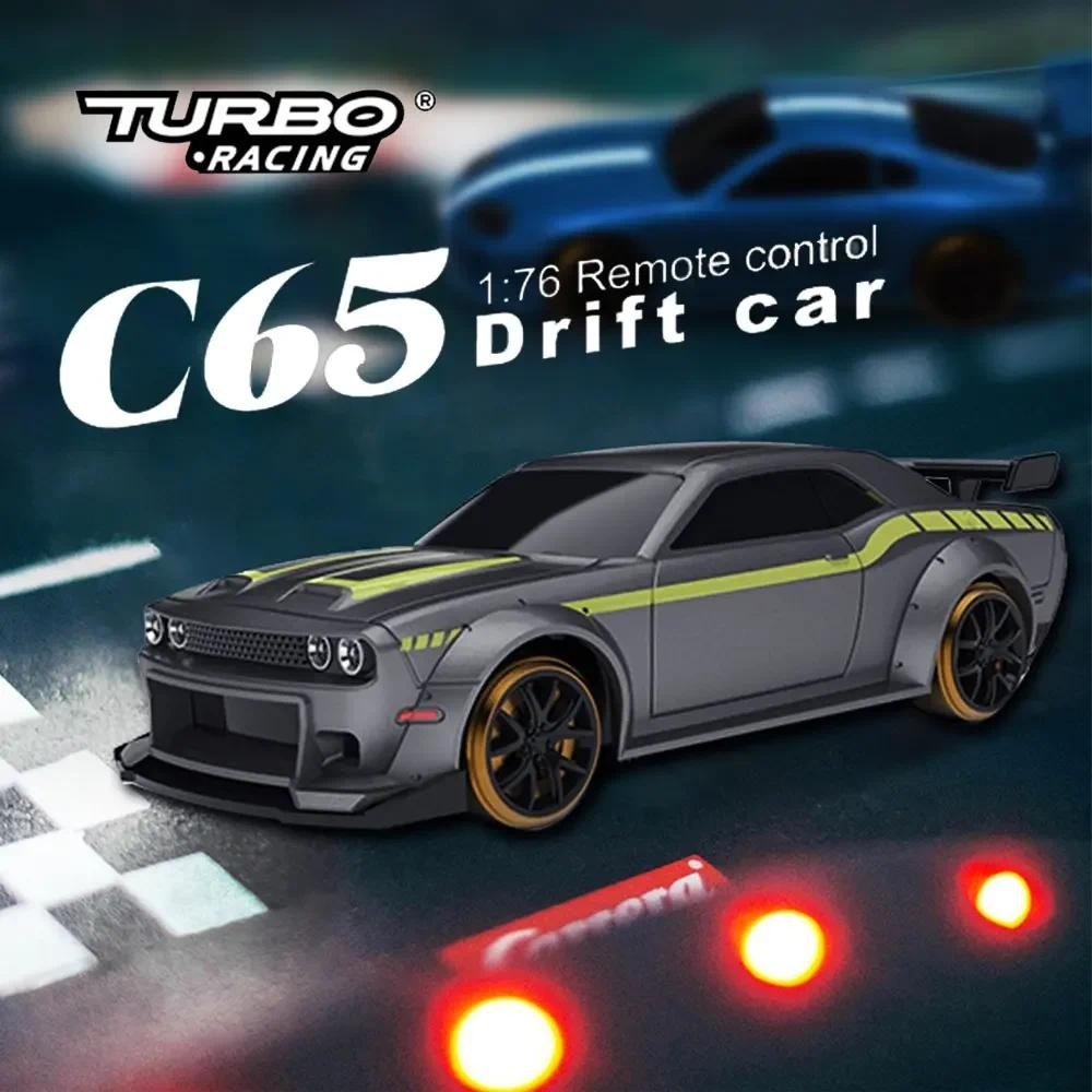 1:76 TURBO RACING C65 Built-in Gyroscope Drift Racing Full Scale Mini ...