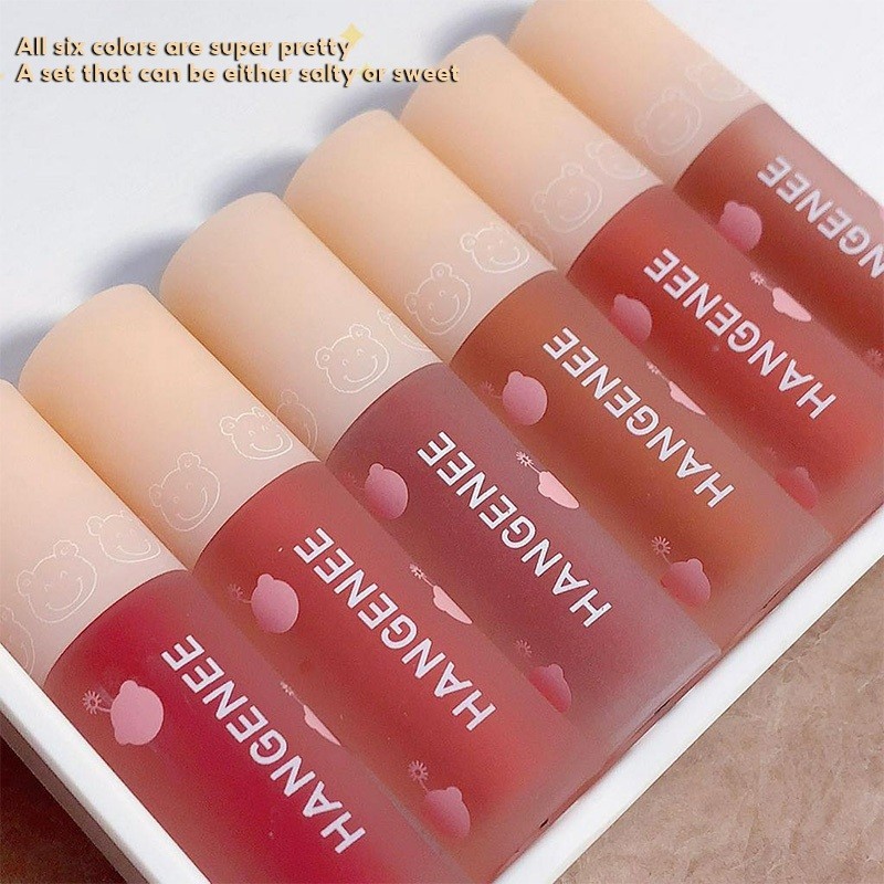 6 Pcs Liquid Lipstick Set, Lustrous Mirror Dewy Finish, Moisturizing ...