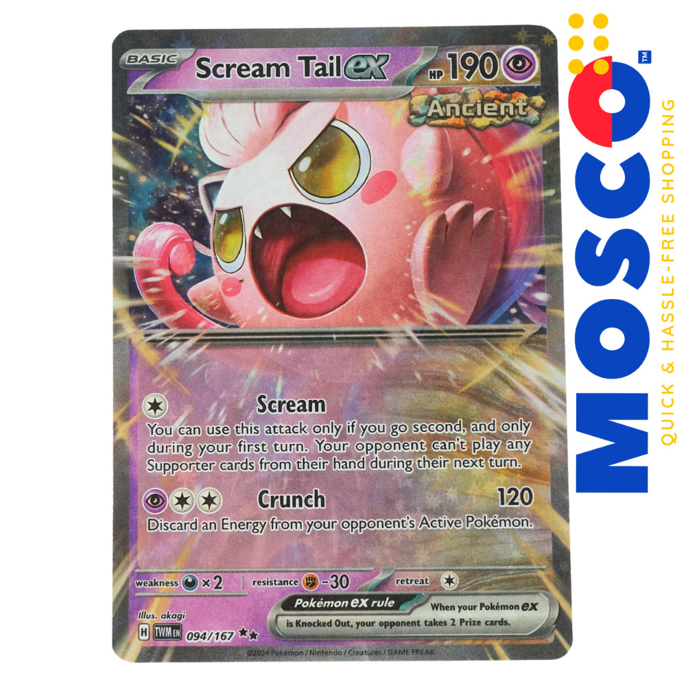 Scream Tail ex - 094/167 Double Rare Twilight Masquerade | Pokemon TCG ...