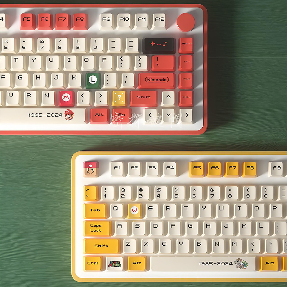 OEM Profile PBT Mario Keycaps 120Keys/Set Custom Keycaps for Gateron ...
