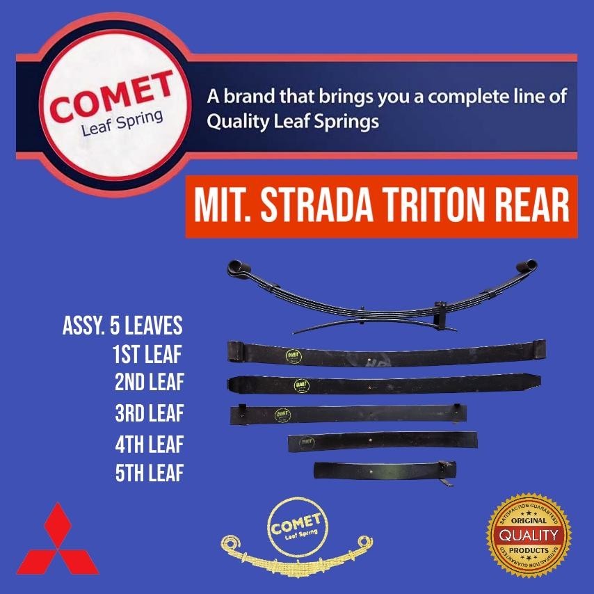 Leaf Spring for Mitsubishi Triton Rear 5 Leaves Assembly (Molye ...