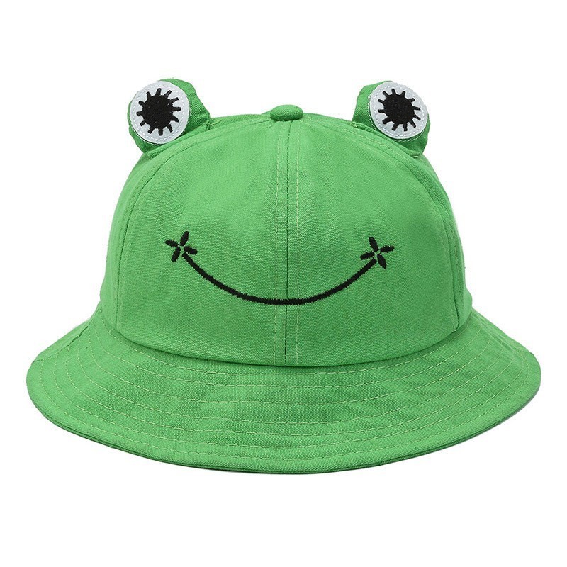 Bucket Hat Cute Cartoon Frog Breathable Soft Foldable Basin Hat (3 ...