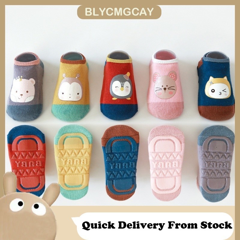 Spring Autumn Baby Socks Anti Slip Baby Floor Socks Animal Cute Printed ...
