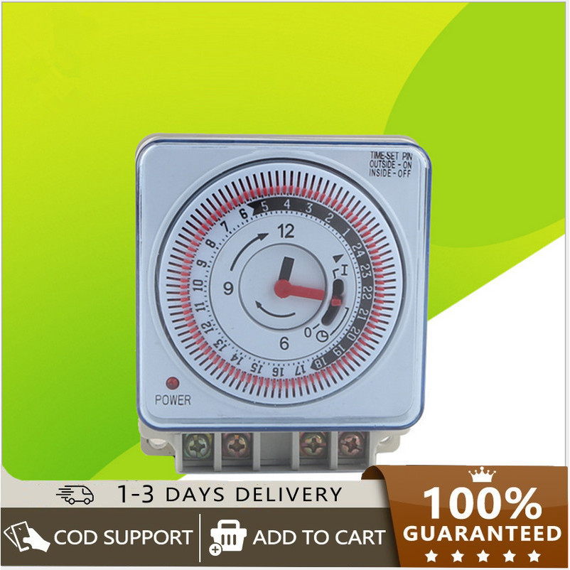 【COD】24 Hours Industrial Mechanical Cycle Mechanical Timing Switch ...