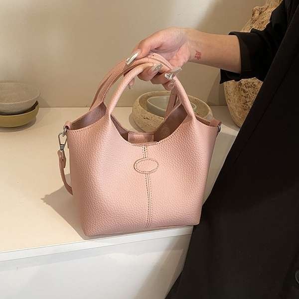 Light Luxury Niche Design Simulation Leather Vegetable Basket Bag Lazy ...