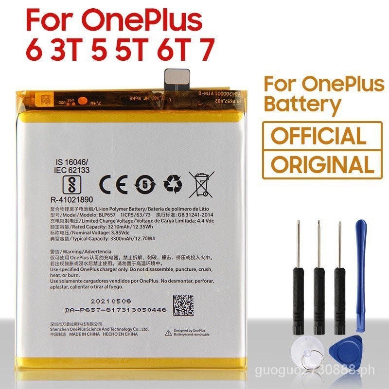 @Original OnePlus Battery For OnePlus 3T 5 5T 6 6T 7 7T 8 Pro BLP637 ...