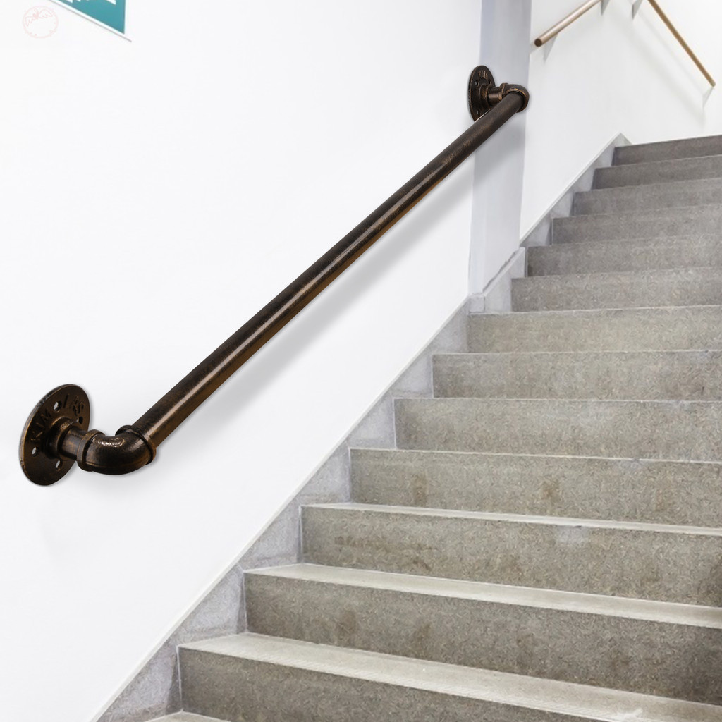 ST Wall Mounted Stair Handrail Square Tube Handrail Non-Slip Grab Bars ...