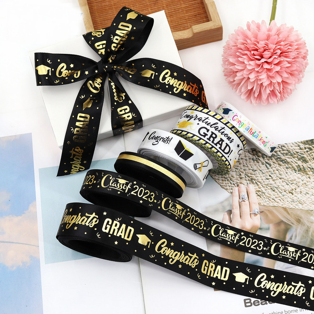 Graduation Season Ribbon Graduation Gift Ribbon DIY Bachelor Hat ...