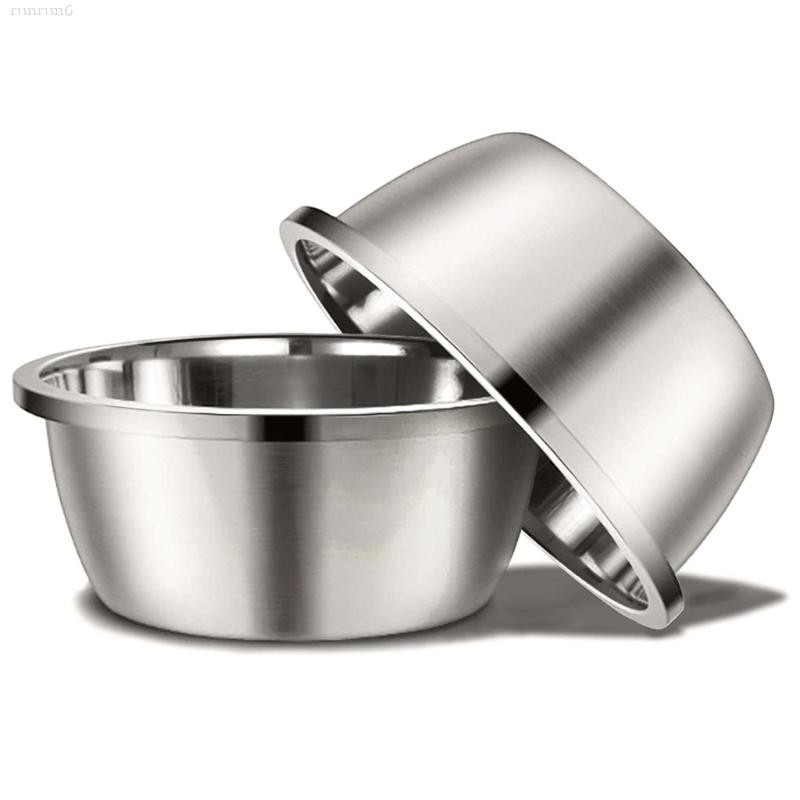 RUNUN Stainless Steel Dog Bowls Stable and Smooth Spill Design ...
