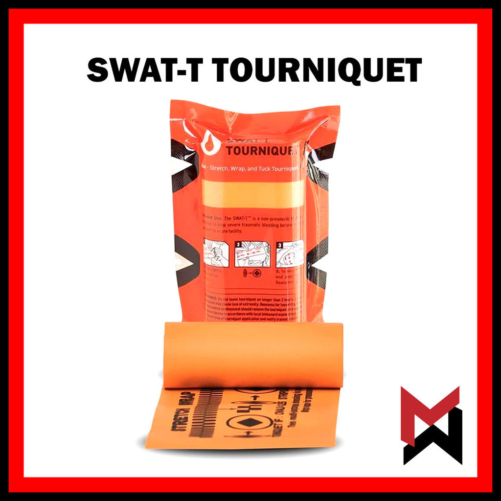 SWAT-T Tourniquet - Made in the USA - Emergency First Aid - Orange ...
