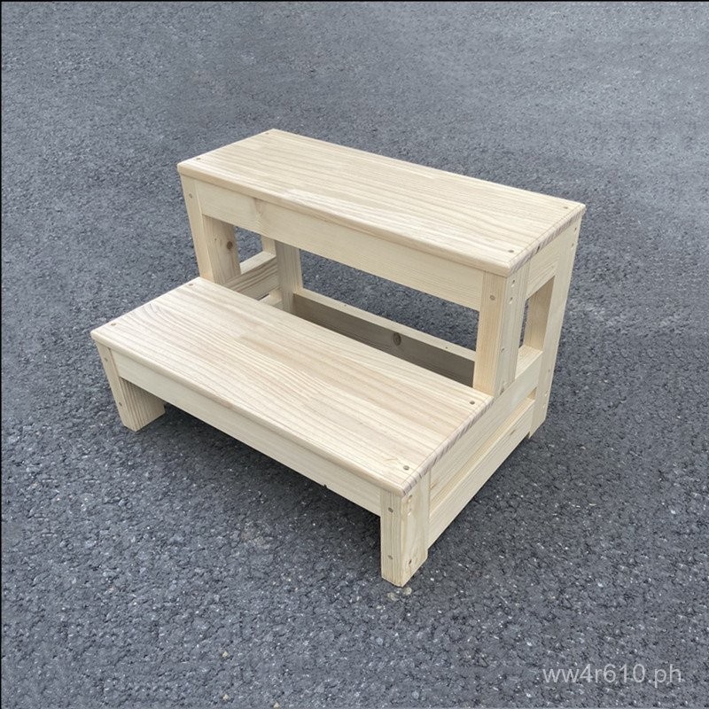 Solid Wood Household Ladder2Step Stair Balcony Ladder Step Climbing ...