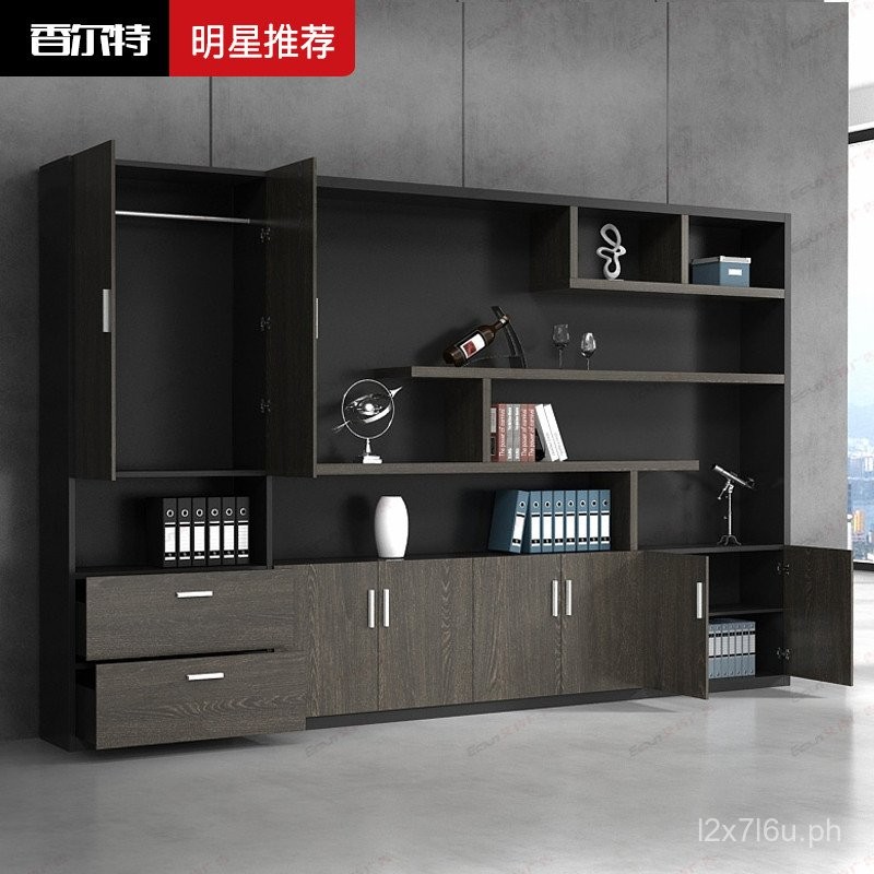 Shanghai Office Furniture Wooden File Cabinet Bookshelf Combination ...