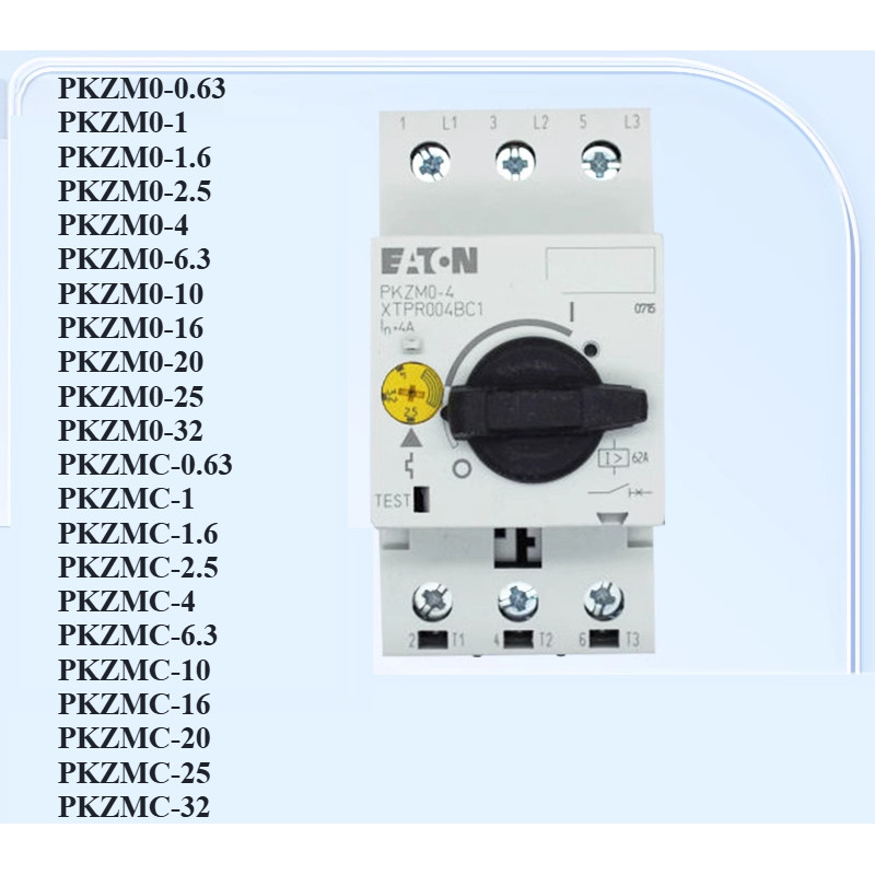 Moeller EATON PKZM0-PKZMC-PKZMO-0.63-1-1.6-2.5-4-6.3-10-16-20-25-32 ...