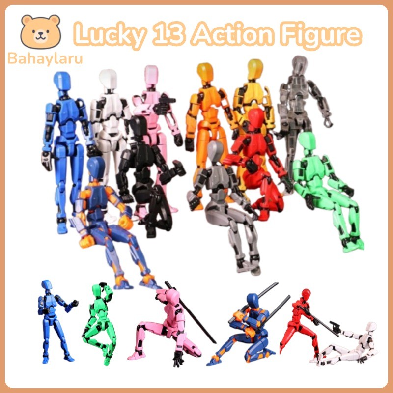 Lucky 13 Action Figure 13 Robot Toy 3D Printed DIY Movable Joints Robot ...