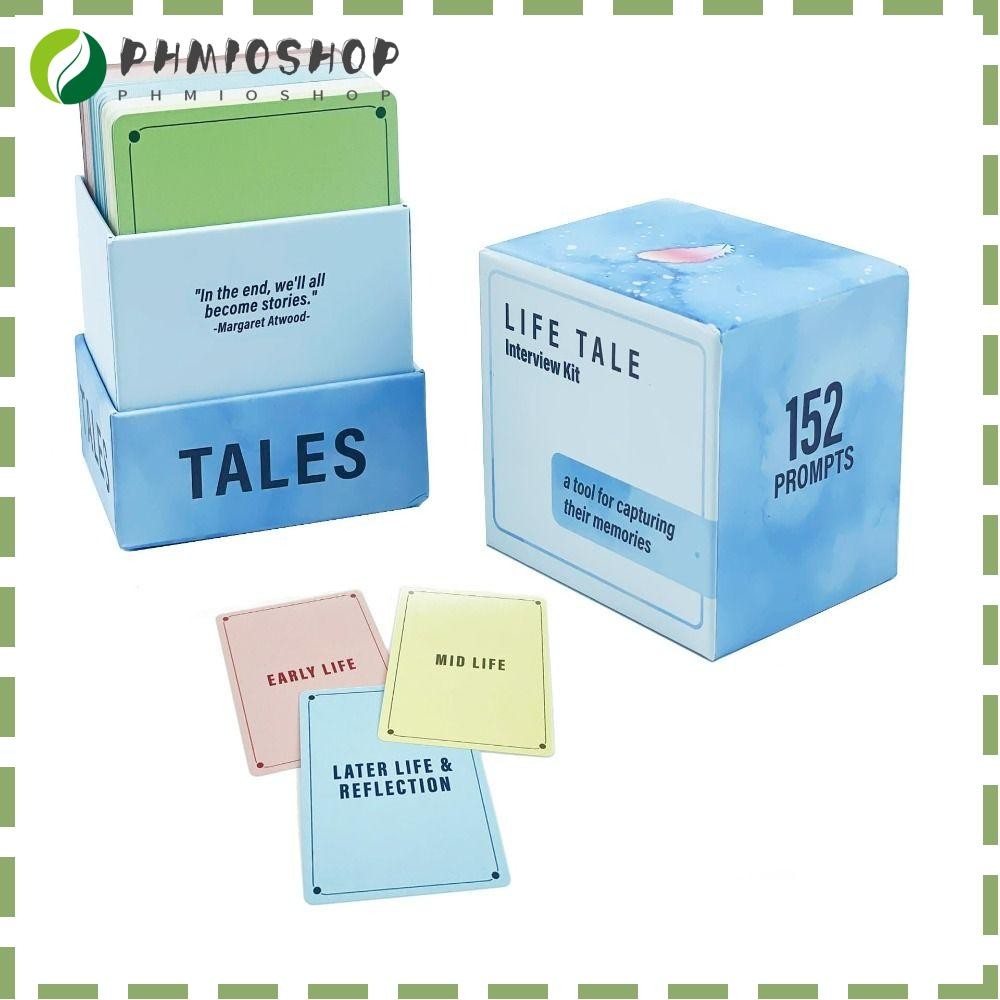 MIOSHOP 152 Life Story Interview Kit Cards, Pictionary Game ...