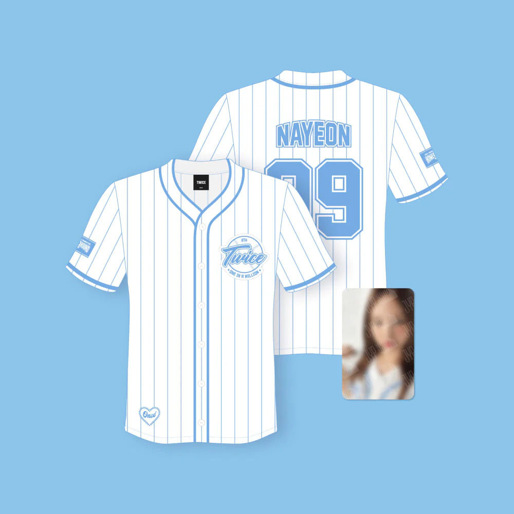 TWICE Baseball JERSEY- 9th Anniversary HOME 9ROUND T Shirt | Shopee ...