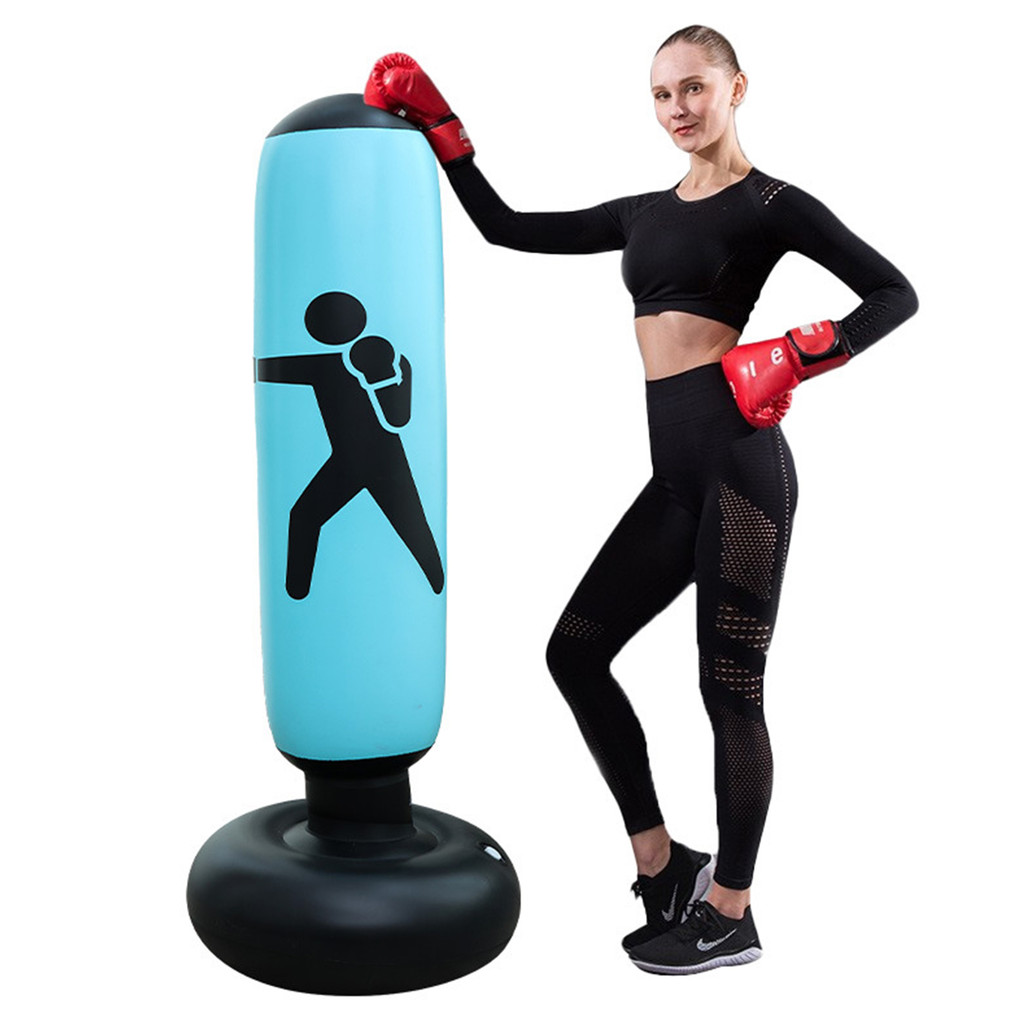 160cm Inflatable Boxing Bag Adult Children Boxing Punch Kicking Sandbag ...