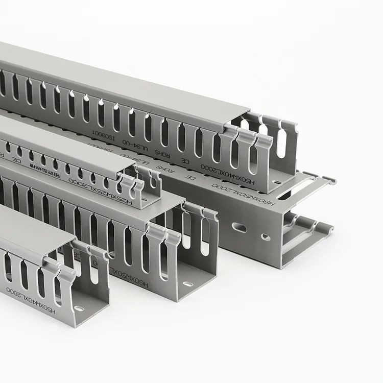 PVC Cable Holder 1m trunking cable distribution cabinet box Wire ...