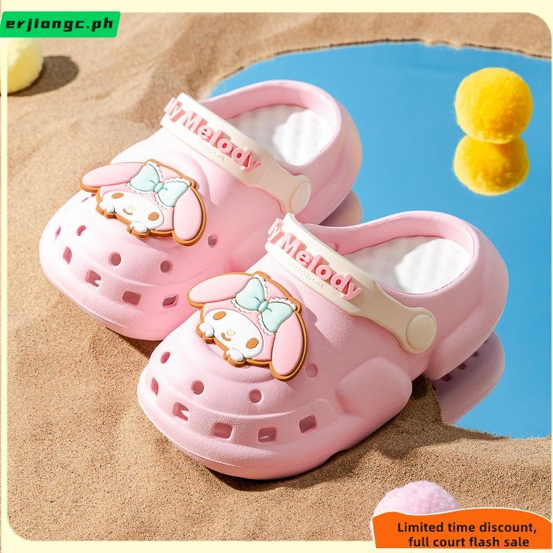 kuromi melody Cartoon Hole Shoes for Girls Cute Soft Sole Kuromi ...
