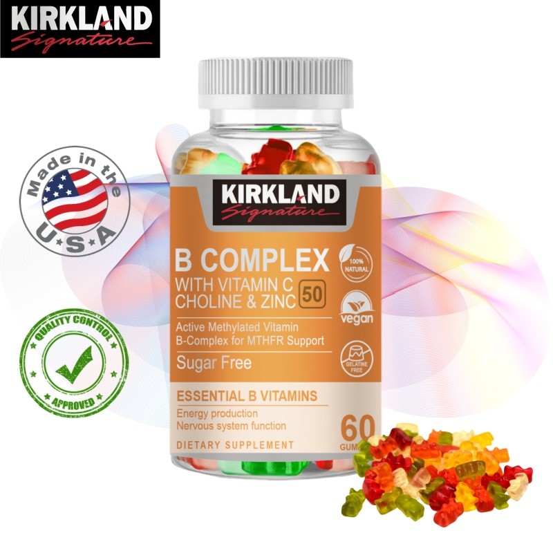KIRKLAND Vitamin B Complex Gummies Promote Cell Regeneration and ...