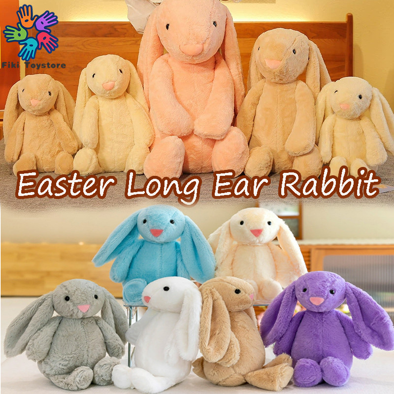 30CM Bunny Plush Toy Easter Long Ear Rabbit Stuffed Toy Babies Sleeping ...