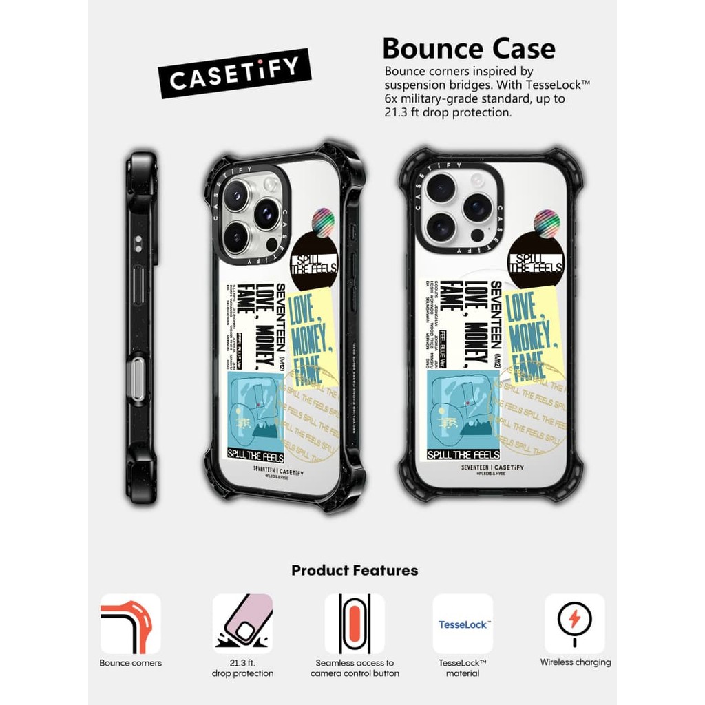 CASECASE X SEVENTEEN SPILL THE FEELS Collage Case Bounce Case Magnetic ...