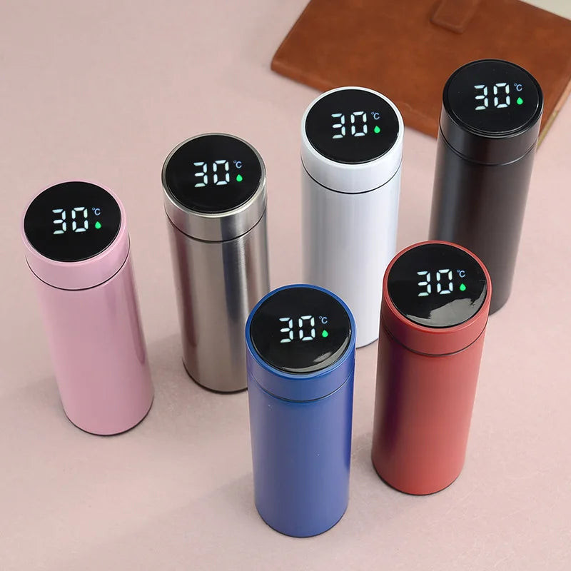 500ML Intelligent Temperature Display Water Bottle Thermos Bottle ...