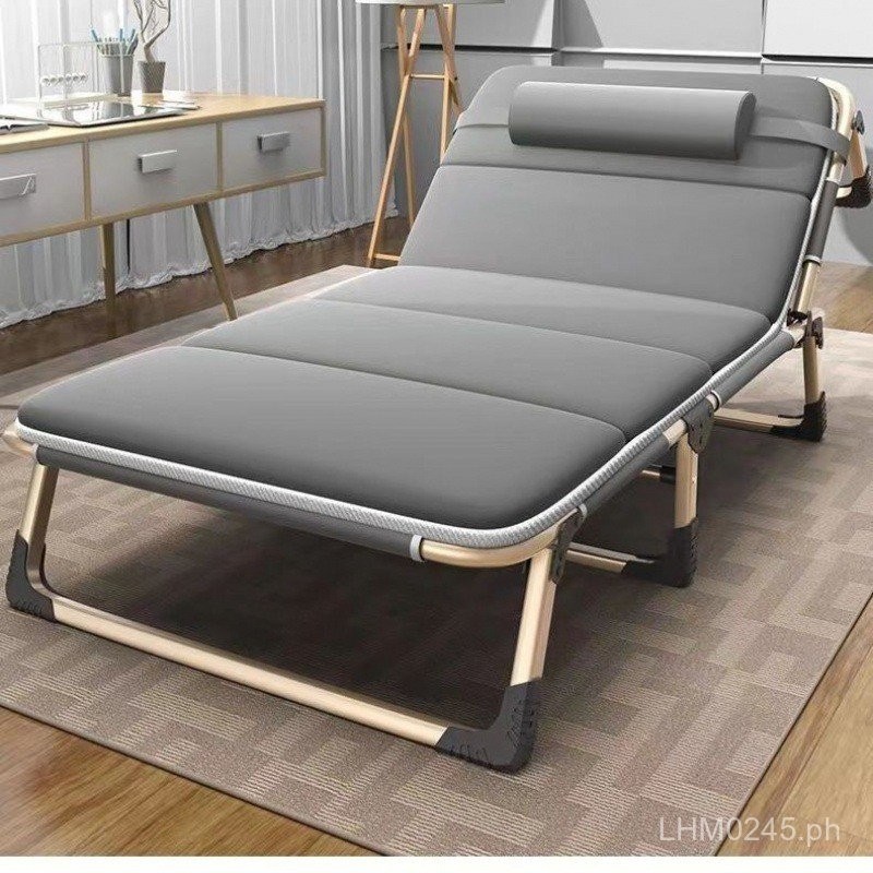 Nap Rest Single Recliner Simple Folding Bed Adult Camping Bed Dual-use ...