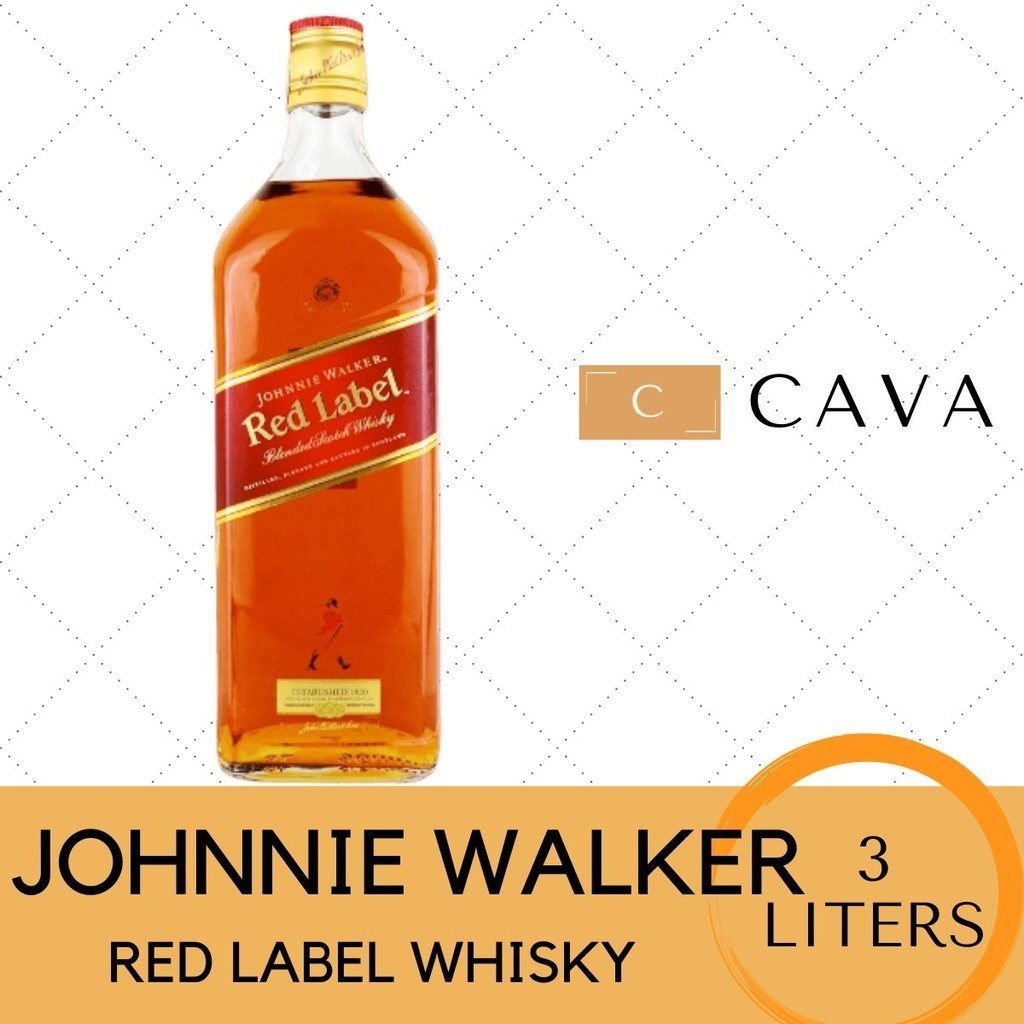 Johnnie Walker Red Label 3 liters Whisky No Cradle | Shopee Philippines
