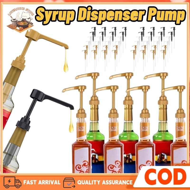 Syrup Dispenser Pump Syrup Pump Bottle Ketchup Coffee Milk Tea Pump Nozzle Sauce Nozzle ...