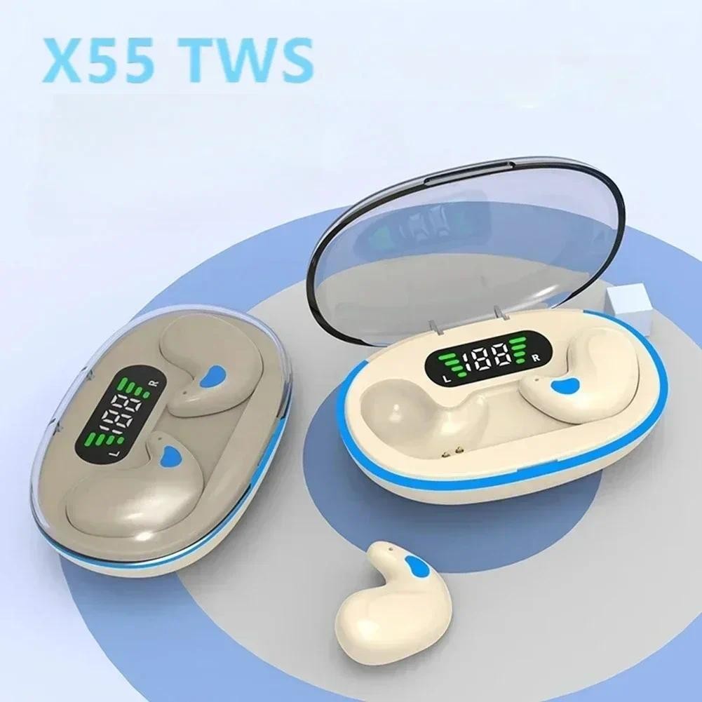 NEW X55 TWS Wireless Bluetooth Earbuds headset Waterproof Earphones ...