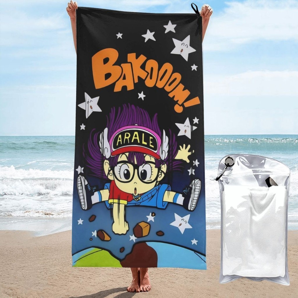 Arale Dr. Slump Beach towel 160×80cm absorbent bath towel microfiber ...