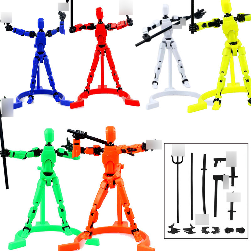3D Printing Lucky 13 Action Figure Dummy 13 Multi-joint Model Toys ...