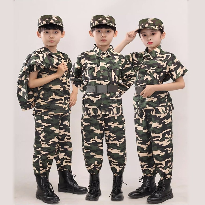 Soldier Costume For Kids Boy Scout Uniform Set School Army Costume For ...