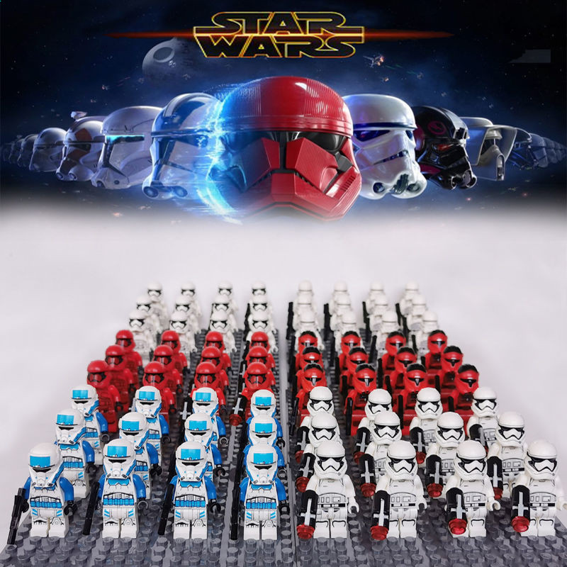 Wooden Toys Compatible Lego Star Wars SW1094 Clone Red Sith Legion ...