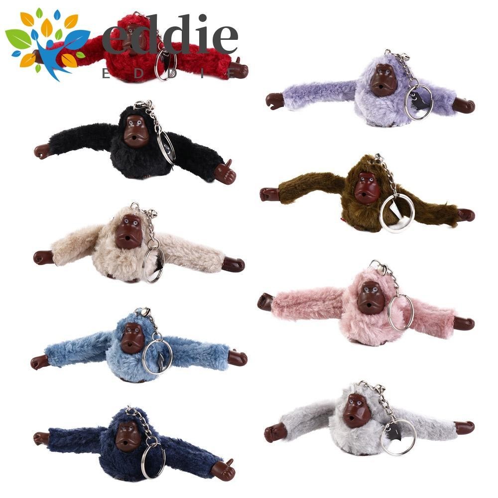 26EDIE Plush Fur Monkey Key Chain Bag Charm Doll Gift Kawaii Soft ...