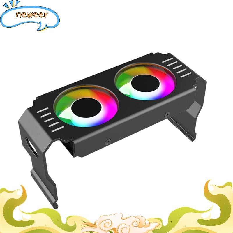 Computer Ram Memory Module Cooler Pc Ddr4 Ddr5 Overlock Dual Argb Sync Pwm Fans Aluminium Rgb