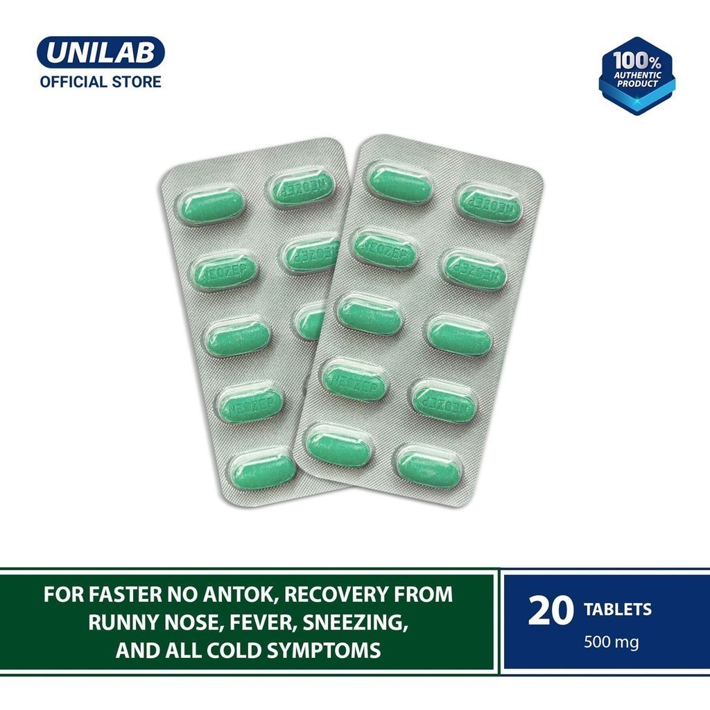 Unilab Neozep Z+ Non-Drowsy 20 Tablets - faster and no-drowse recovery ...