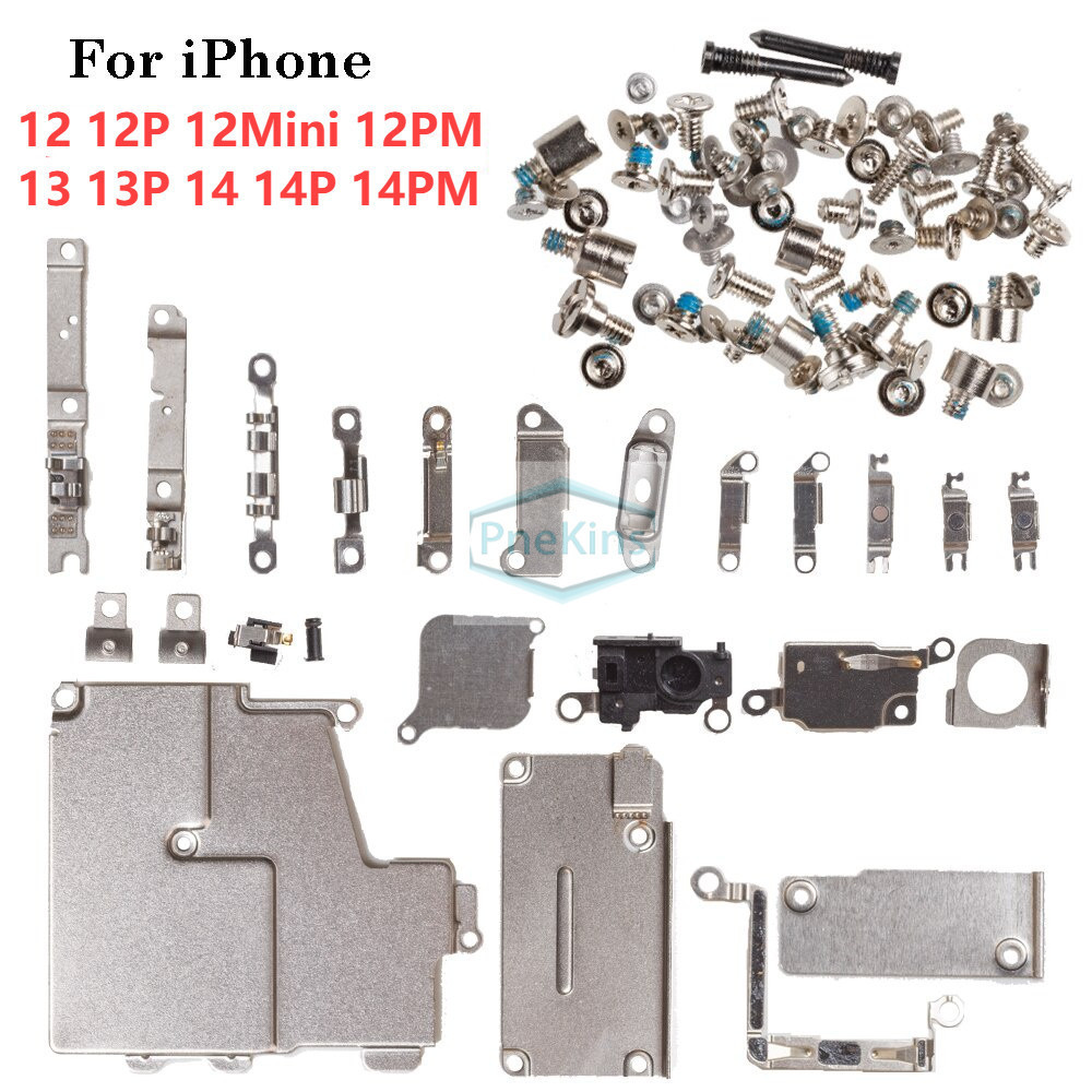 Full Inside Small Metal Holder Bracket Parts +Full Screws For iPhone 12 ...